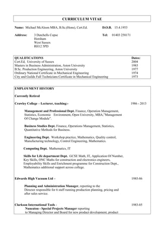 CURRICULUM VITAE | DOC