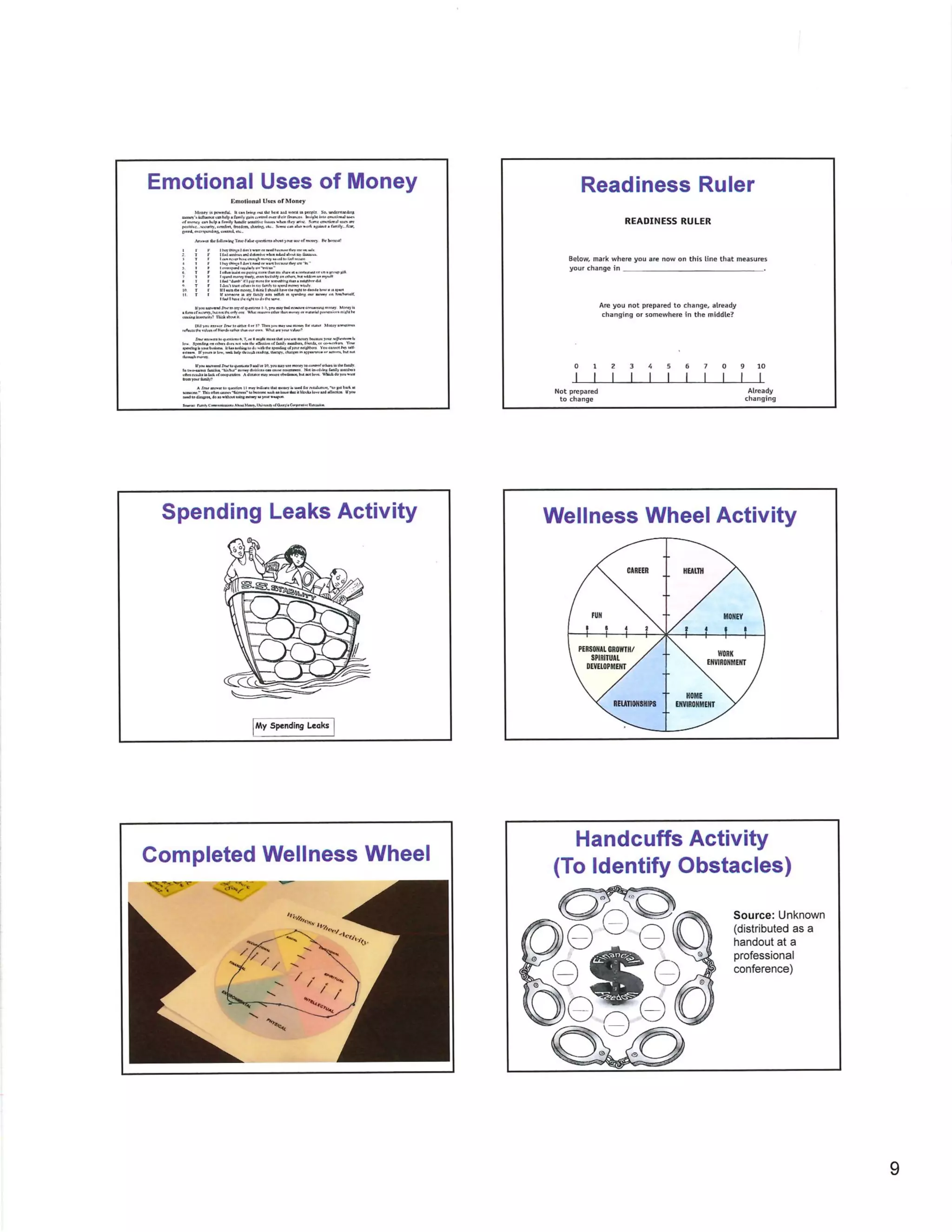 Understanding Your Relationship to Money-Handout Packet-06-18 | PDF