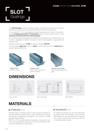 Slot Gratings | PDF | Civil Engineering Industry | Industries