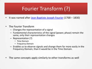 The FFT And Spectral Analysis | PPTX