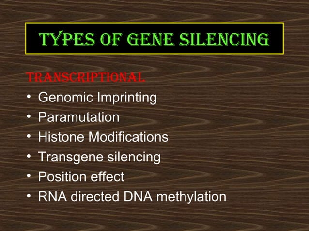 Gene silencing for crop improvement | PPT