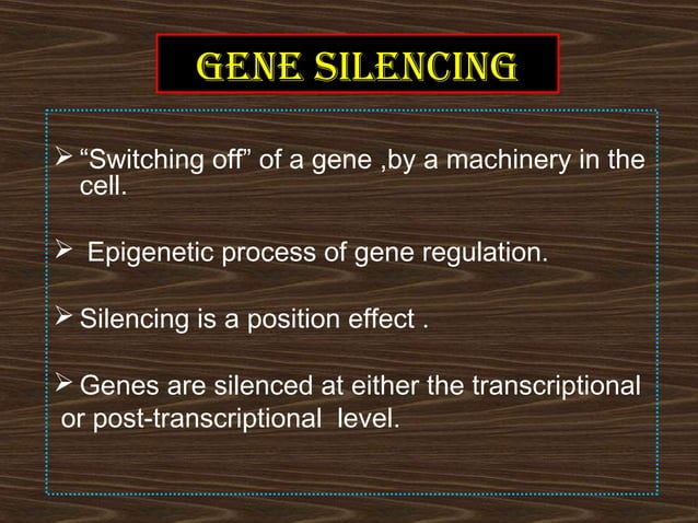 Gene silencing for crop improvement | PPT