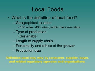 Food Safety for Small and Developing Farms | PPT | Agriculture | Industries