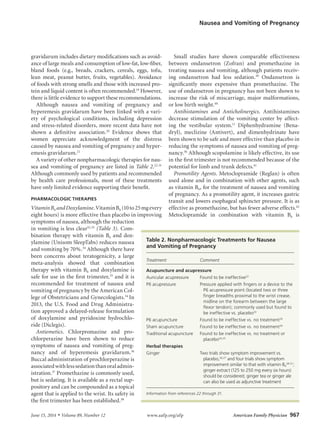 [Aafp2014] nausea and vomiting of pregnancy | PDF