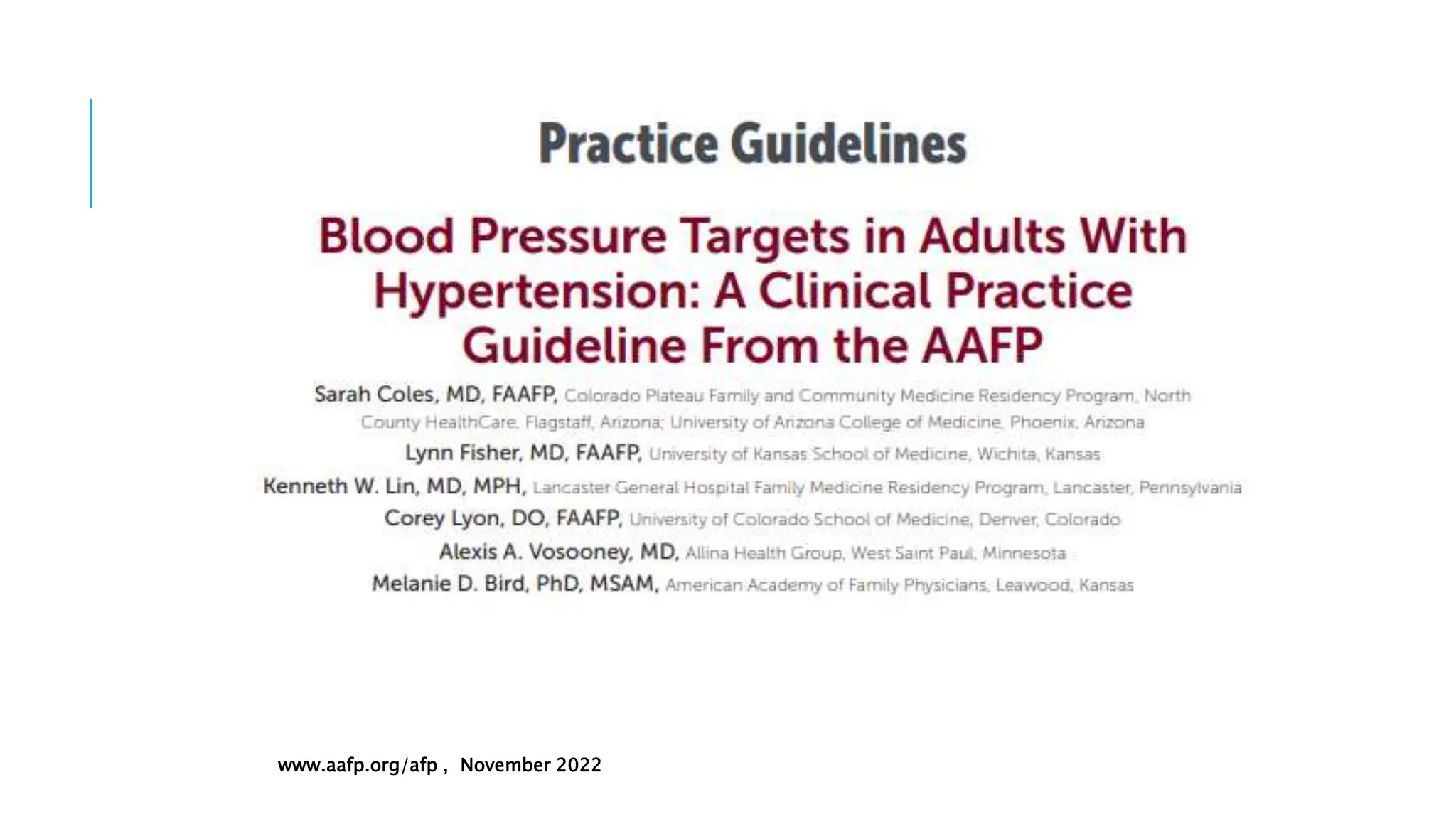 aafp guidelines.pptx
