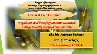Aafreen credit seminar 1 | PPTX