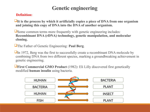 AA Genetic engineering Master of Science | PPT