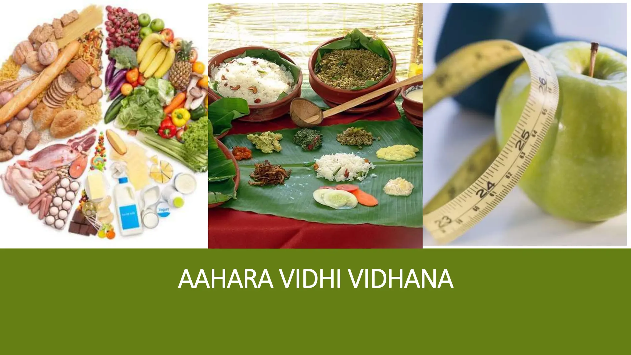 AAHAARA VIDHI VIDHANA PROPER CODE AND CONDUCT OF FOOD INTAKE | PPTX