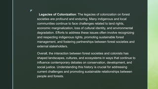 forest and society and colonialism for class 9 | PPTX