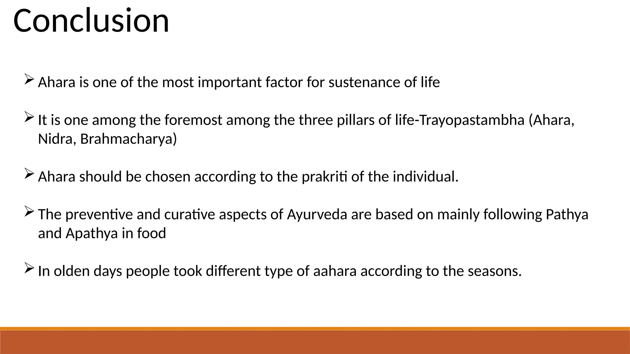 aahara and aushadha in ayurveda in the ro | PPTX