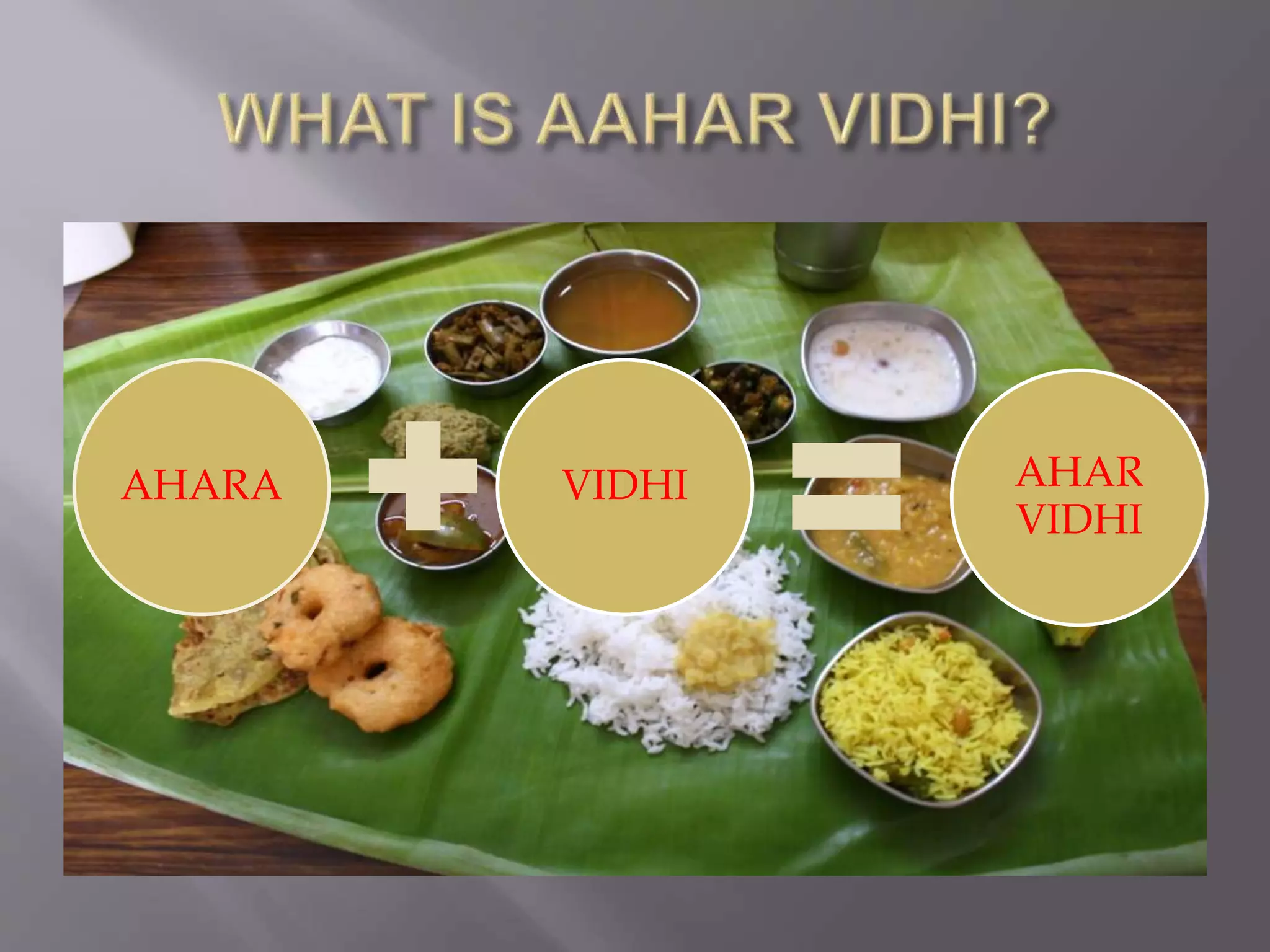 Aahar vidhi | PPTX