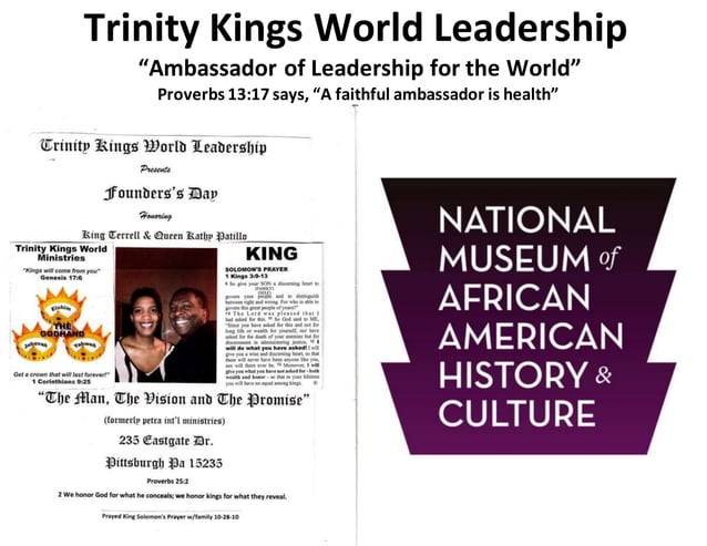 Trinity Kings World Leadership: King Terrell & Queen Kathy of the ...