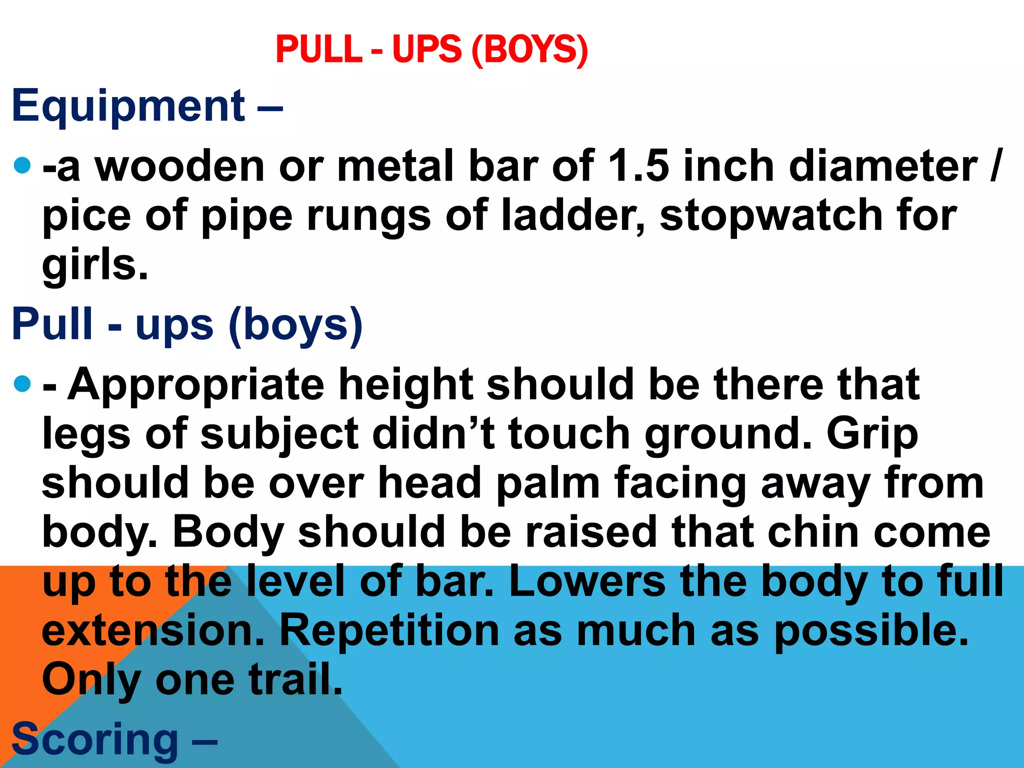 AAHPHER YOUTH PHYSICAL FITNESS TEST | PPT