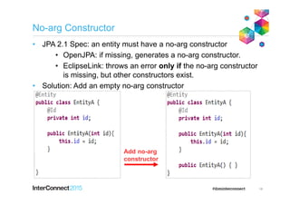 AAI 2235-OpenJPA and EclipseLink Usage Scenarios Explained | PDF