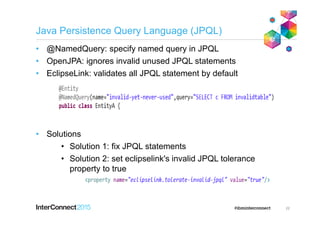AAI 2235-OpenJPA and EclipseLink Usage Scenarios Explained | PDF