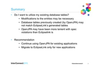 AAI 2235-OpenJPA and EclipseLink Usage Scenarios Explained | PDF