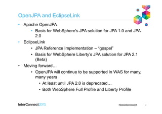 AAI 2235-OpenJPA and EclipseLink Usage Scenarios Explained | PDF