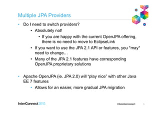 AAI 2235-OpenJPA and EclipseLink Usage Scenarios Explained | PDF