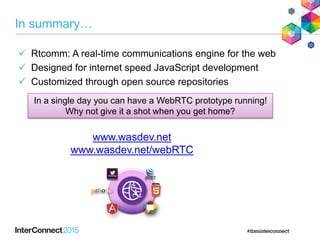 WebSphere Liberty Real-Time Communications (WebRTC) | PPT