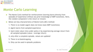 Markov chain and Monte Carlo | PPTX