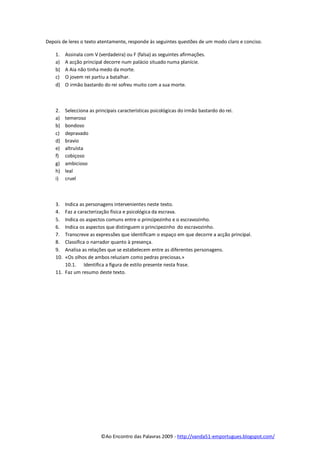 A aia ficha de trabalho blog vanda | PDF