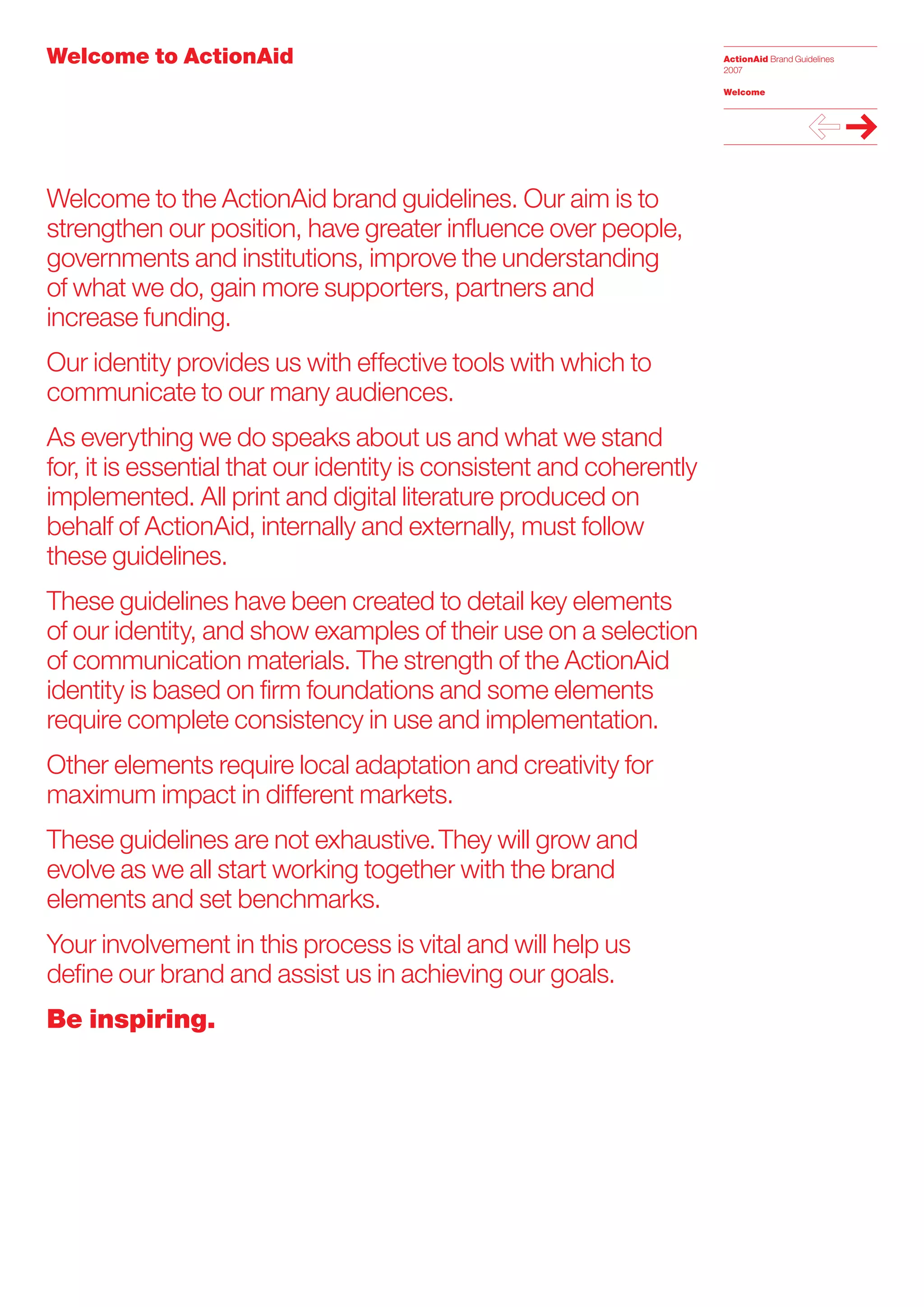 ActionAid Brand guideline | PDF