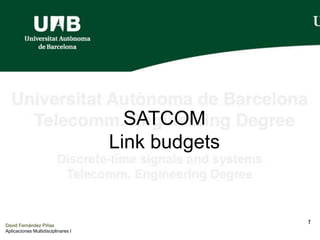 SATCOM Link Budgets | PPT