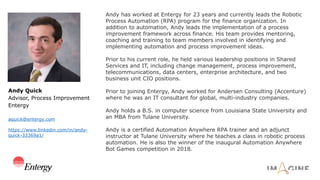 Automation Anywhere - Imagine New York 2019 - Entergy | PPT