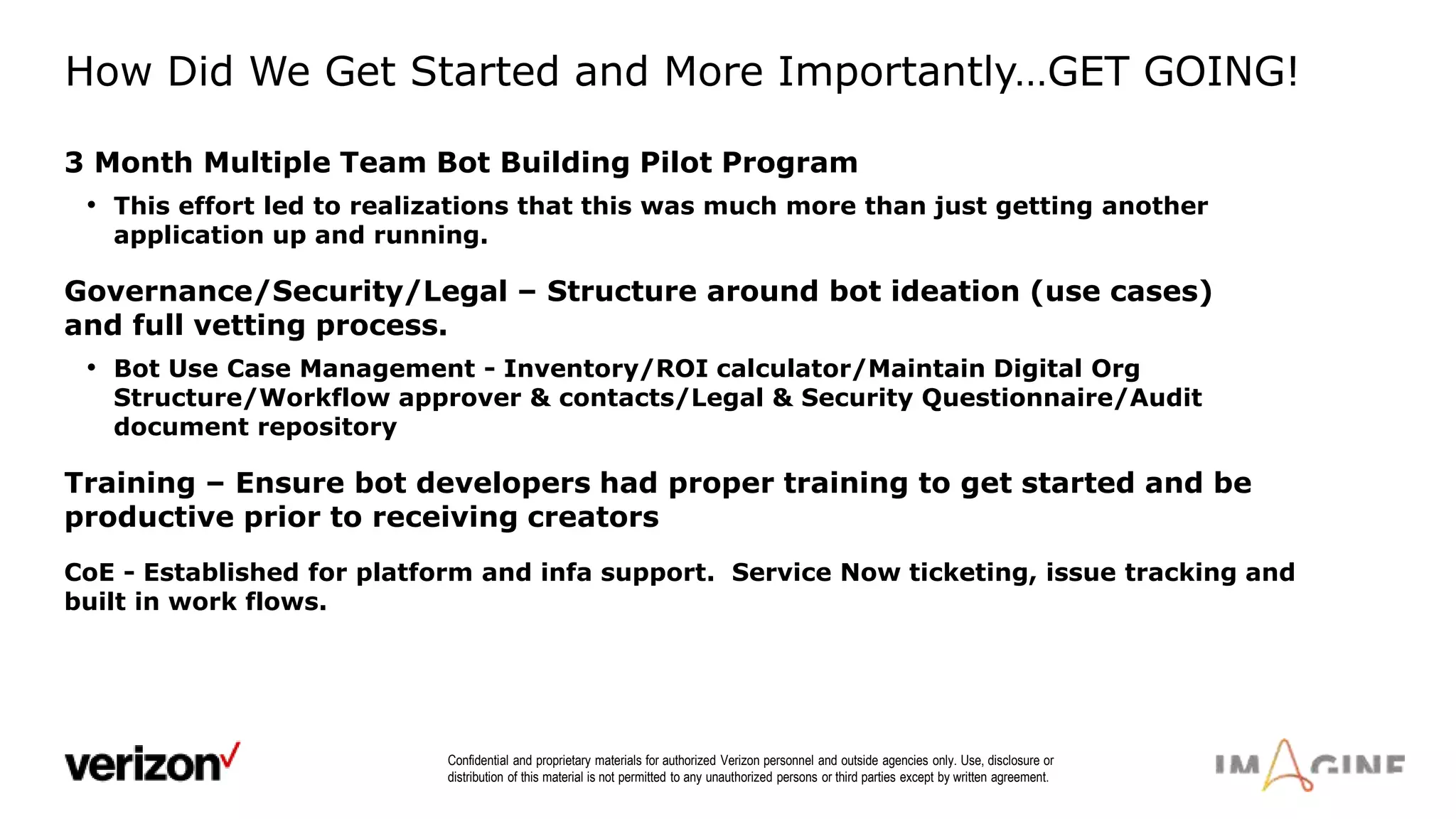 Automation Anywhere - Imagine New York 2019 - Verizon | PPT