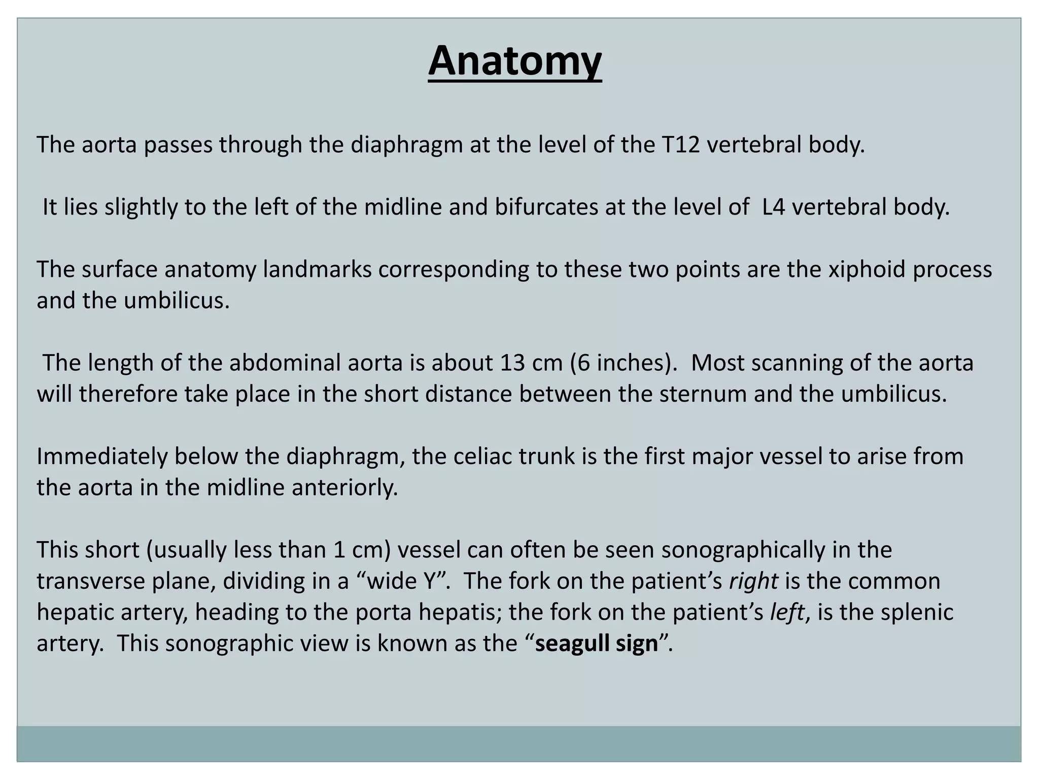 Aortic aneurysm imaging | PPTX