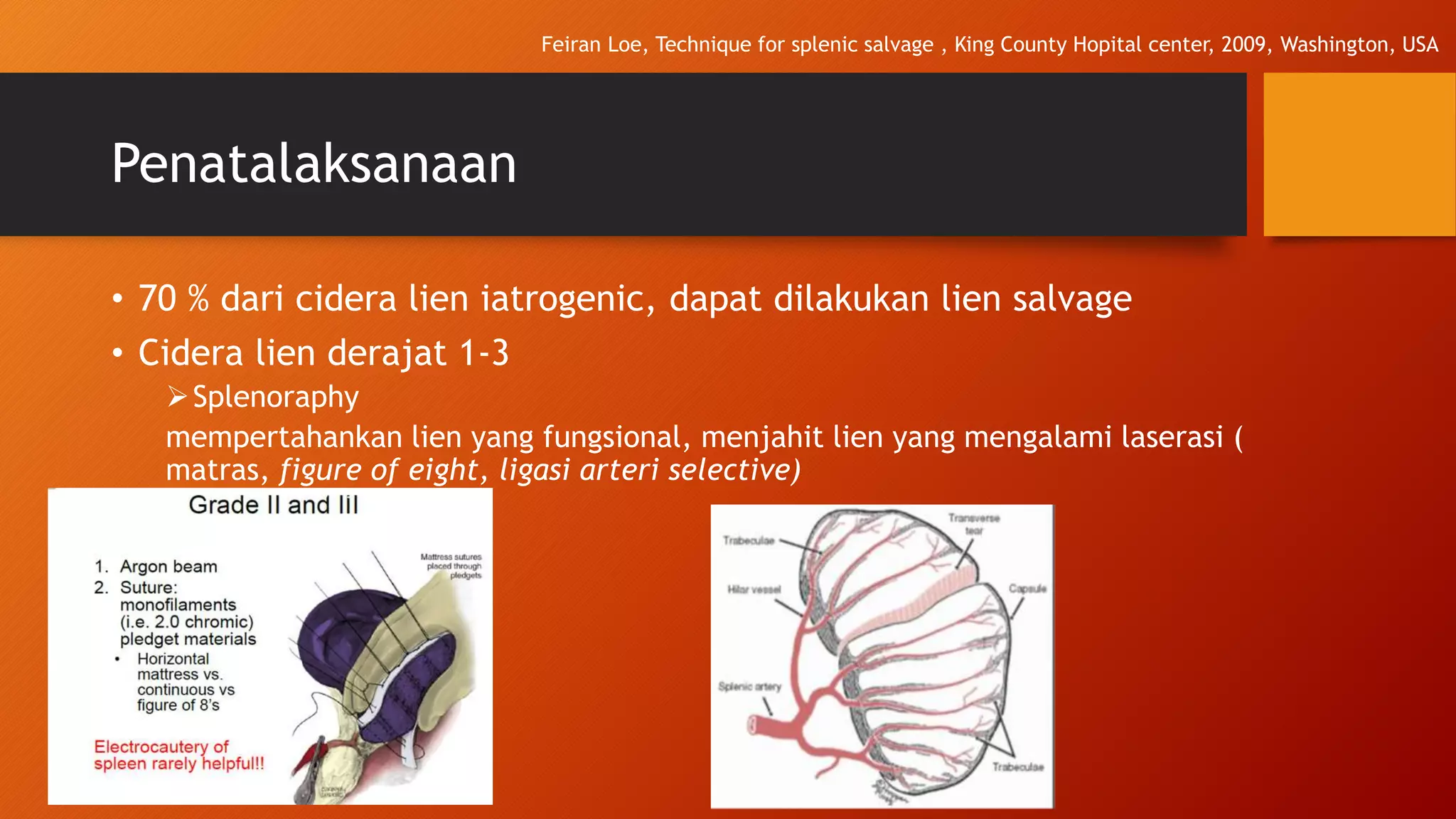 Cidera trauma Lien iatrogenik | PPT