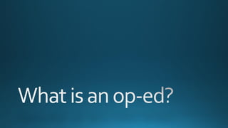 How to write an op-ed | PDF | Publishing Industry | Industries