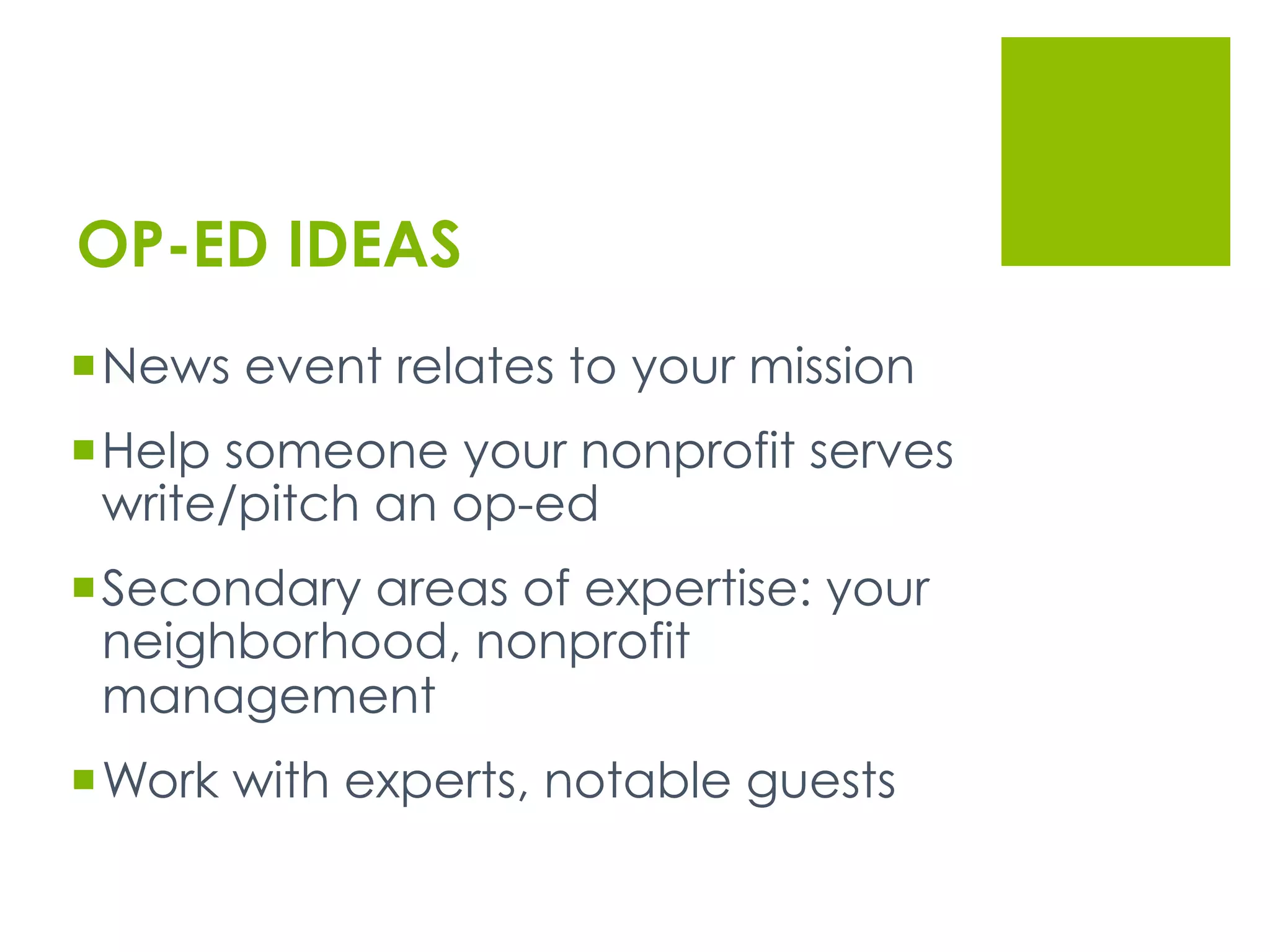 How to write an op-ed | PDF