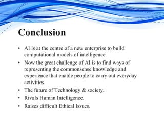PPT on Artificial Intelligence(A.I.) | PPTX