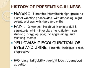 CASE OF FEVER WITH LYMPHADENOPATHY, SPLENOMEGALY AND PANCYTOPENIA | PPTX