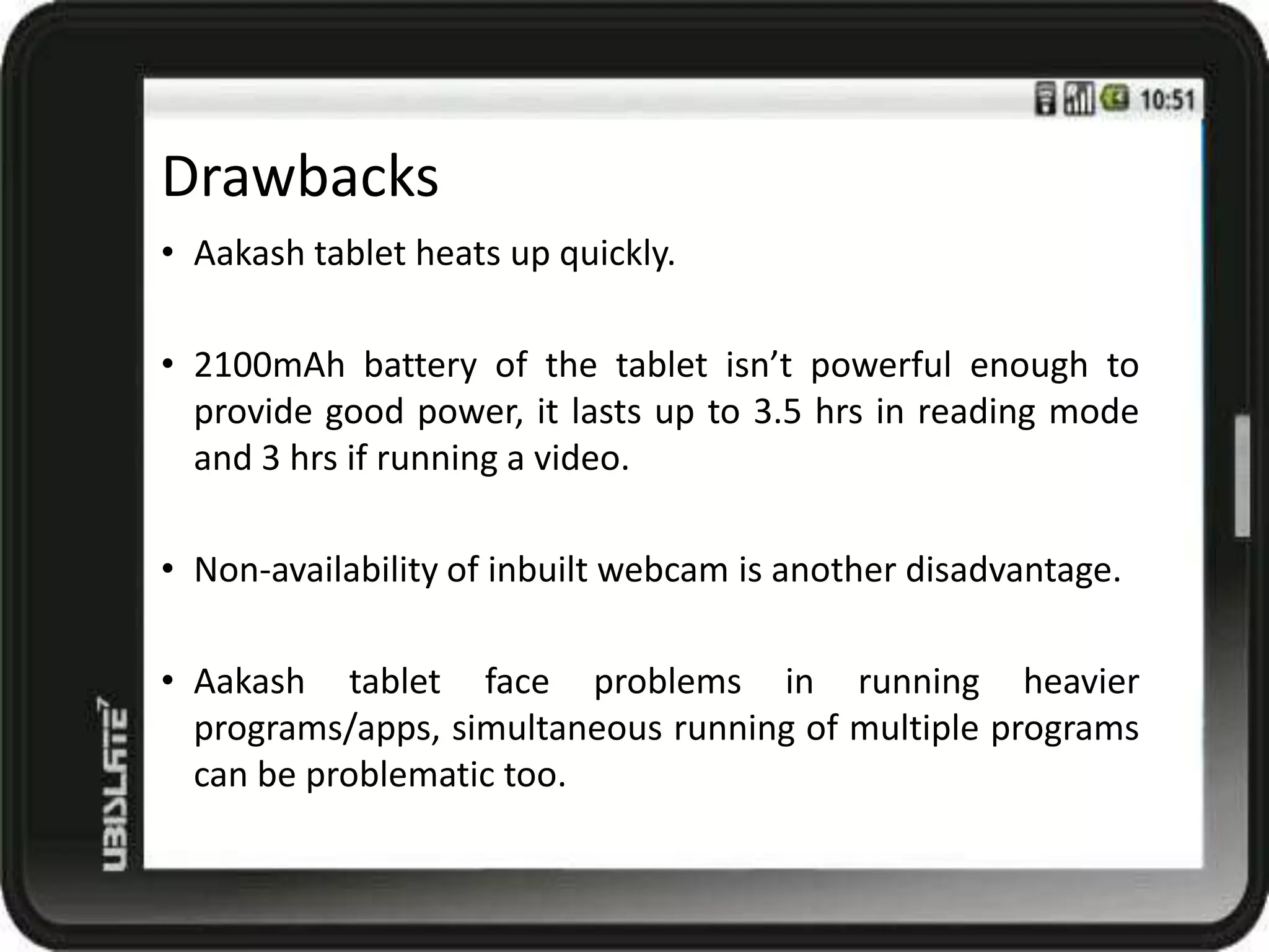 Aakash Tablet | PPTX | Tablets and E-readers | Consumer Electronics