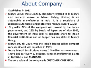 Bluebook of Maruti Suzuki | PPTX