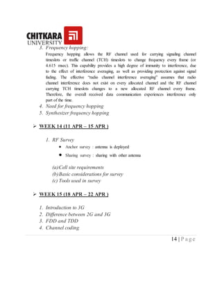 training diary on 6 months training (telecommunication) | DOCX