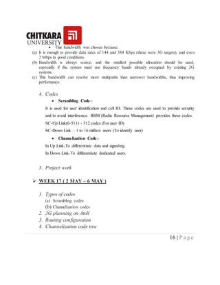 training diary on 6 months training (telecommunication) | DOCX