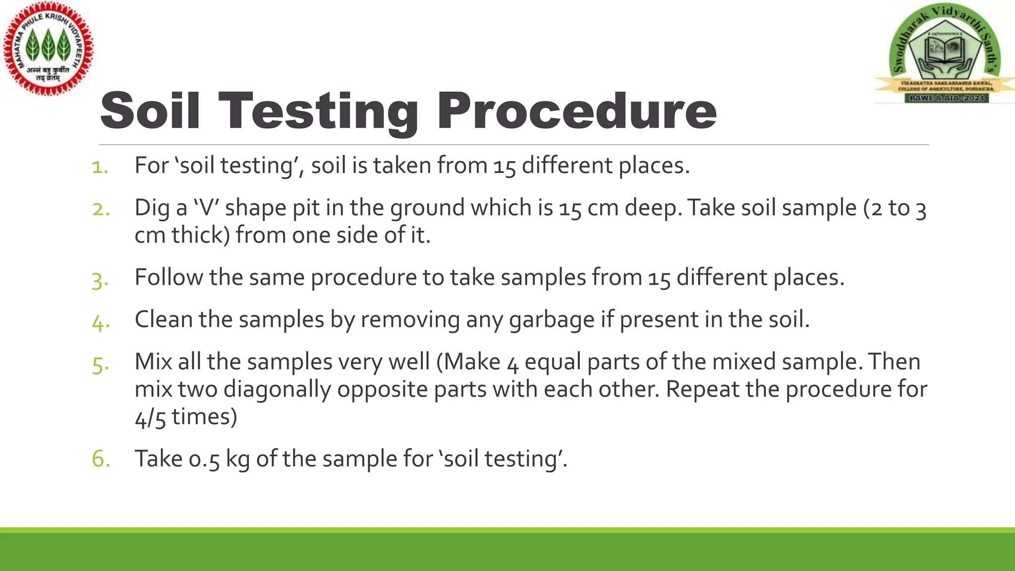 Aakash bhagwan buwa ppt soil testing | PPTX