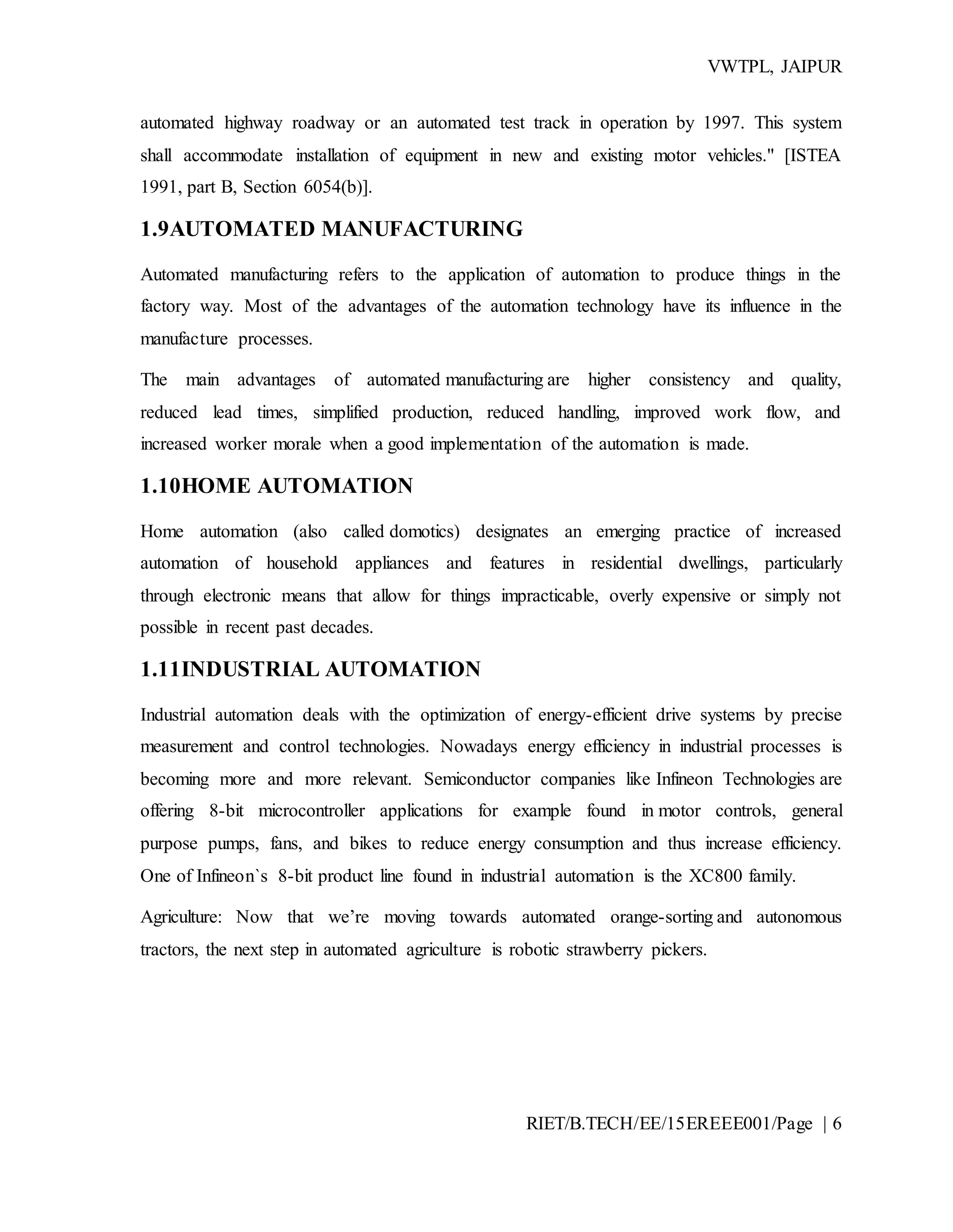 seminar report on industrial automation | DOCX