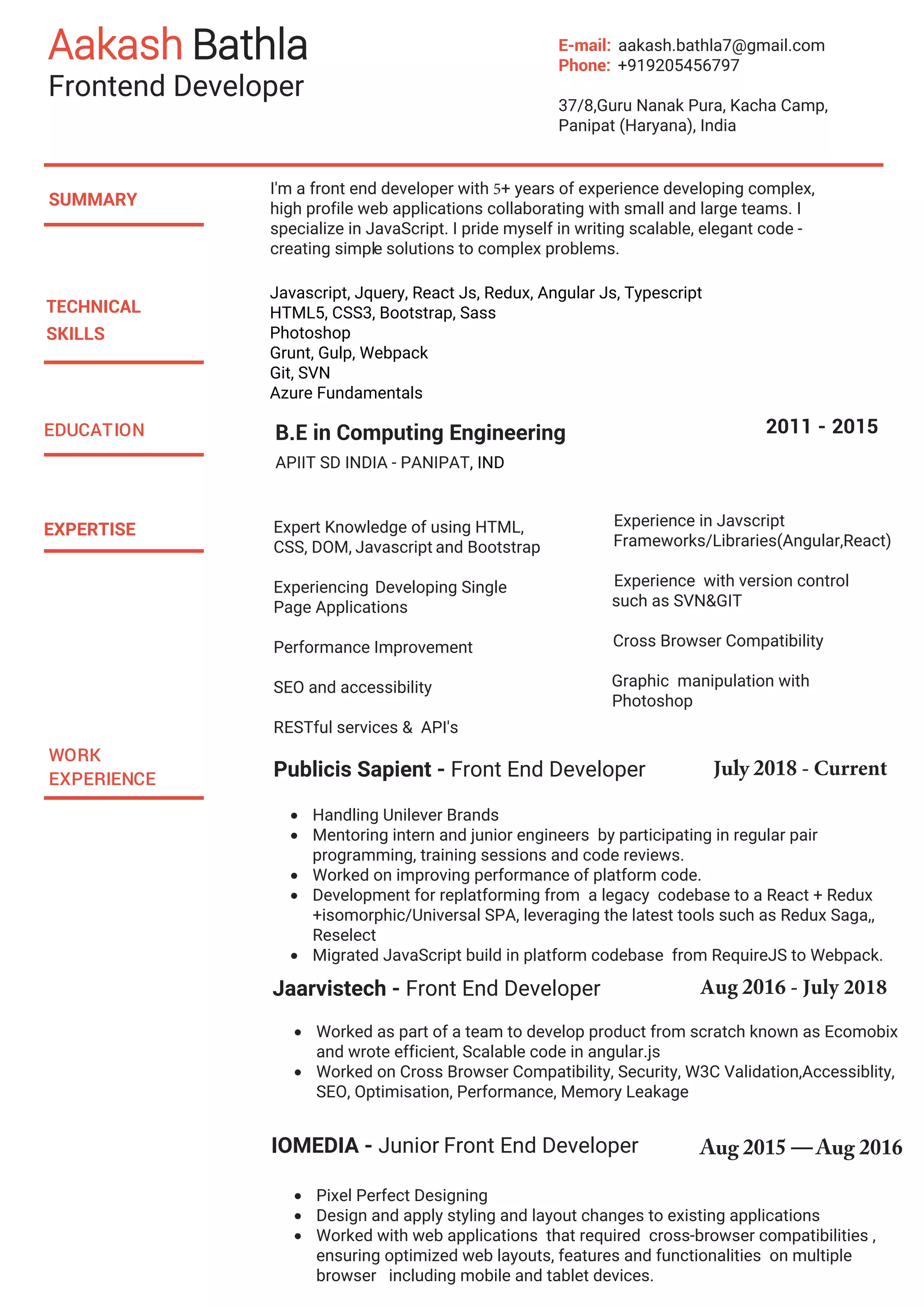 Aakash resume | PDF