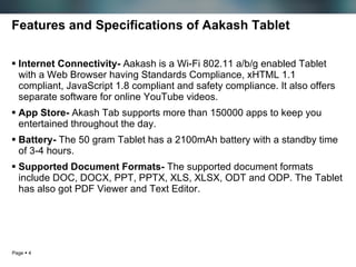 Aakash tab | PPT
