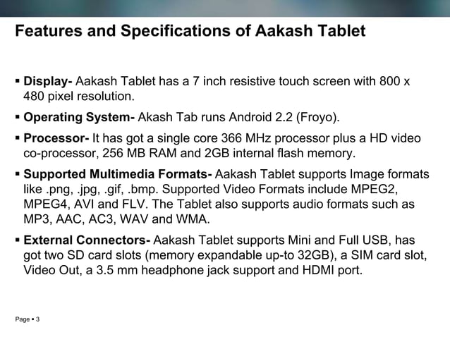 Aakash tab | PPT