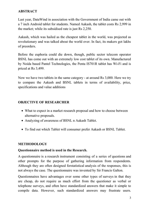 Aakash vs bsnl tablet | DOC