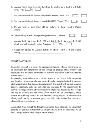 Aakash vs bsnl tablet | DOC