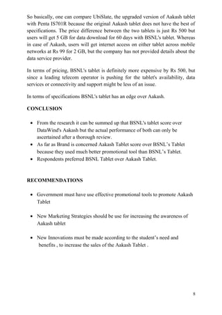 Aakash vs bsnl tablet | DOC