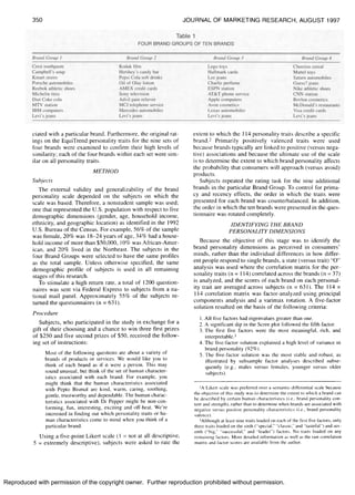 Aaker brand personality | PDF