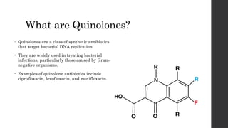 Quinolones & fluoroquinolones all content ppt | PPTX