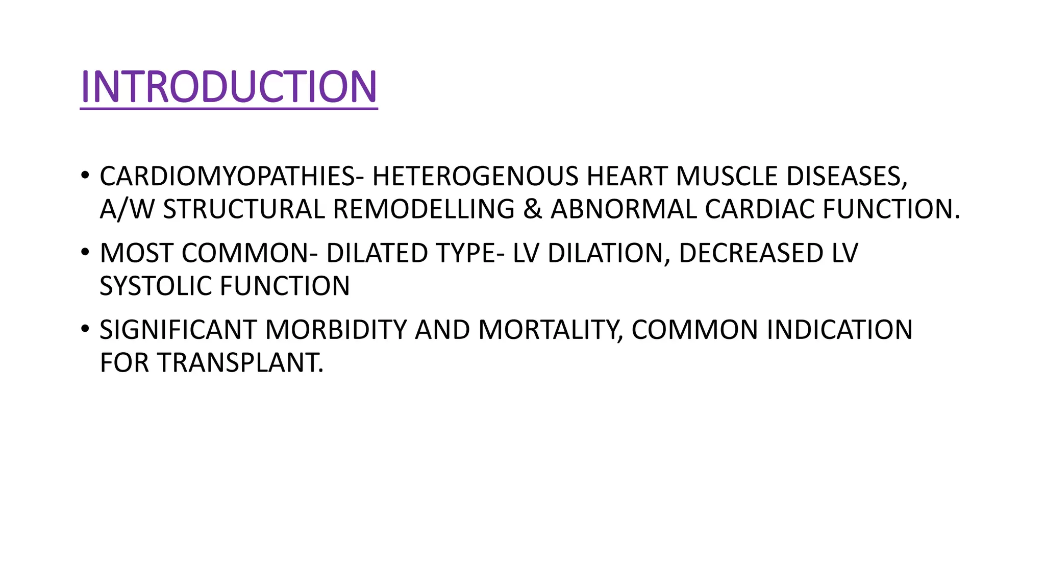 Dilated Cardiomyopathy in Pediatrics | PPTX